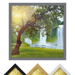 Bilderwelten Bild mit Rahmen - Quadrat Paradise on Earth