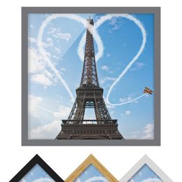 Bilderwelten Bild mit Rahmen - Quadrat Paris - City of Love
