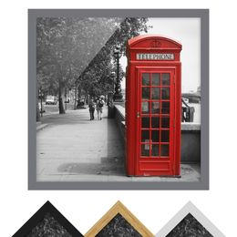 Bilderwelten Bild mit Rahmen - Quadrat Telephone