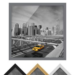 Bilderwelten Bild mit Rahmen - Quadrat Taxitrip to the other Side