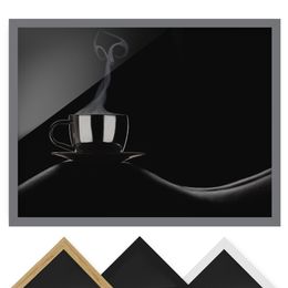 Bilderwelten Bild mit Rahmen - Querformat Coffee in Bed