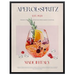 Bilderwelten Leinwandbild Vintageposter - Aperol Spritz
