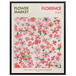 Bilderwelten Leinwandbild Flower Market - Florence