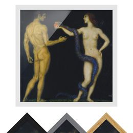 Bilderwelten Bild mit Rahmen originell einzigartig modern inkl. Rahmung - Franz von Stuck - Adam und Eva - Deko Wohnzimmer Schlafzimmer