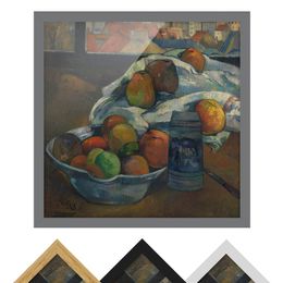 Bilderwelten Bild mit Rahmen - Quadrat Paul Gauguin - Obstschale