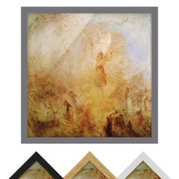 Bilderwelten Bild mit Rahmen - Quadrat William Turner - Engel vor Sonne