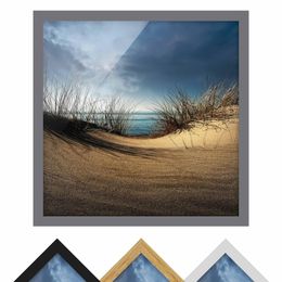 Bilderwelten Bild mit Rahmen - Quadrat Sandd&uuml;ne
