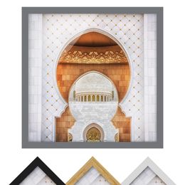 Bilderwelten Bild mit Rahmen - Quadrat Tor der Moschee