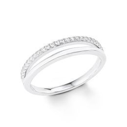 s.Oliver Ring Damen Gr&ouml;&szlig;e 58 silber / wei&szlig;