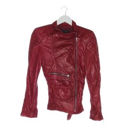 Marc Jacobs Lederjacke / Ledermantel Damen Gr&ouml;&szlig;e XS Second Hand rot