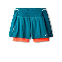 Brooks High Point 3" 2-in-1 Short 2.0 Bekleidung Damen blau XL