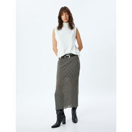 KOTON Rock Damen Größe 44 khaki / tanne