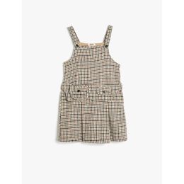 KOTON Kleid Mädchen Größe 134/140 braun / hellbraun / dunkelbraun / grün