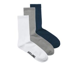 Jack & Jones JACK & JONES Socken 'JACNICK' Herren Größe 41/46 dunkelblau / grau / schwarz / weiß