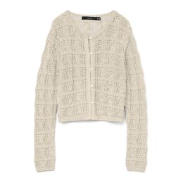 V&eacute;ro Moda Vero Moda Knit Cardigan 'VMAMAZING' female Beige size S