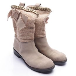 TWINSET Twin Set Stiefeletten Damen Gr&ouml;&szlig;e 39 Second Hand camel