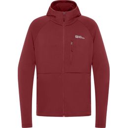 Jack Wolfskin Funktionsfleecejacke Herren Gr&ouml;&szlig;e L rubinrot