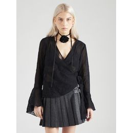 MONKI Bluse Damen Gr&ouml;&szlig;e M schwarz
