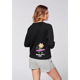 Chiemsee Sweatshirt Black Beauty XS (34) XS (34) Chiemsee Damen-Sweater im fröhlichen Surf-Design