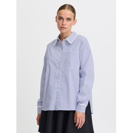 Ichi Bluse 'IX JENNA' Damen Gr&ouml;&szlig;e XL hellblau / offwhite