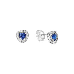 Vivance Paar Ohrstecker &raquo;375/- Wei&szlig;gold Zirkonia blau und wei&szlig;&laquo; wei&szlig; + blau one-size Bezaubernde Ohrstecker aus 375/- Wei&szlig;gold