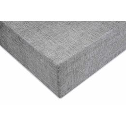 ZO HOME Spannbettlaken »Lino« Laken aus 100% Baumwolle, Leinen Optik, Print, Betttuch ab 90x200 Dark-Grey Obermaterial: 100% Baumwolle B/L: 90 cm x...