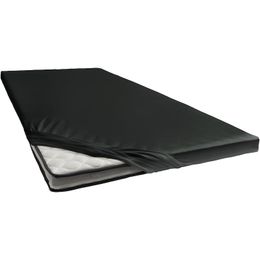 Cinderella Spannbettlaken &raquo;Topper-Spannbettlaken (bis 15 cm)&laquo; Elastizit&auml;t f&uuml;r ein glatt bezogenes Bett, bis 15cm H&ouml;he schwarz Obermaterial: 100%...