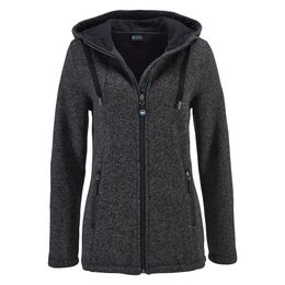 Polarino Fleecejacke Damen Größe S/M schwarzmeliert