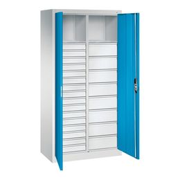 C+P Werkzeugschrank Acurado, 1950x930x500mm, 7035/5012 ; C + P Möbelsysteme (8921-303|S10091)