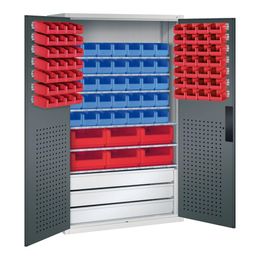 C+P Magazinschrank Serie 13, 1950x1100x535mm, 7035/7016 ; C + P M&ouml;belsysteme (130276-68|S10108)