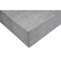 ZO HOME Spannbettlaken »Lino« Laken aus 100% Baumwolle, Leinen Optik, Print, Betttuch ab 90x200 Dark-Grey Obermaterial: 100% Baumwolle B/L: 180 cm...