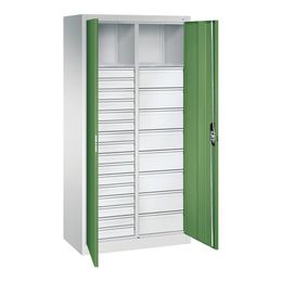 C+P Werkzeugschrank Acurado, 1950x930x500mm, 7035/6011 ; C + P Möbelsysteme (8921-303|S10093)