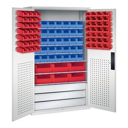 C+P Magazinschrank Serie 13, 1950x1100x535mm, 7035/7035 ; C + P M&ouml;belsysteme (130276-68|S10107)