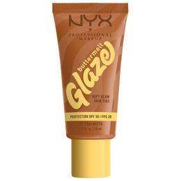NYX Foundation »Professional Makeup Buttermelt Glaze Foundation LSF 30« Pflegend, spendet Feuchtigkeit, ohne Rückstände und öliges Finish. nude 0...