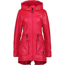 ALIFE & KICKIN Langjacke »Damen AudreyAK B« fuchsia XXL XXL Schlechtes Wetter adé mit der gemusterten Damenwinterjacke AudreyAK B von alife and kickin