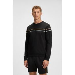 BOSS Sweatshirt »Iconic« mit Signature-Streifen Black 001 XL XL Rundhalssweatshirt von BOSS