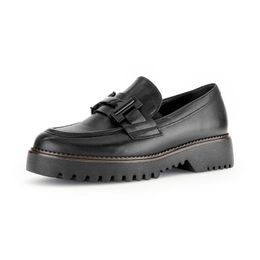 Gabor Loafer »FLORENZ«, Blockabsatz, Slipper, Businessschuh in Bequemweite G (= weit) schwarz 38 38 Modischer Slipper mit dekorativer Zierschnalle