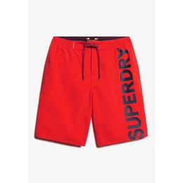 Superdry & Co Boardshorts Herren Gr&ouml;&szlig;e XXL hellrot / schwarz