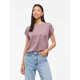 Vila Damen Kurzarmshirt &raquo;VIELLETTE S/S SATIN TOP - NOOS&laquo; Satin Optik 36