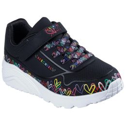 Skechers Sneaker »UNO LITE« Klettschuh mit bunten Herzen, Größenschablone zum Download schwarz-multi 33 33 Skechers Sneaker mit dämpfender...