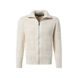 Pierre Cardin Herren Strickjacke mit Rei&szlig;verschluss beige XL
