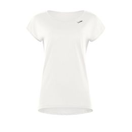 T-Shirt WINSHAPE "MCT013", Damen, Gr. M, wei&szlig; (vanilla, wei&szlig;), 50% Modal, 50% Baumwolle, Rundhals, Shirts T-Shirt, Ultra leicht