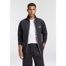 BOSS Sweatjacke »Authentic« Dark Grey 021 L L Sweatjacke von BOSS