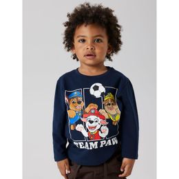 name it Langarmshirt »NMMJOLL PAW NREG LS TOP NOOS CPLG« Navy Blazer 116 116 Top von name it für Jungen