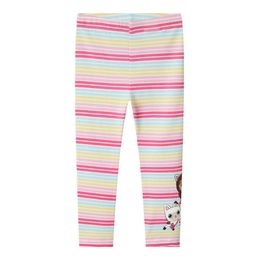 name it Leggings 'NMFa' M&auml;dchen Gr&ouml;&szlig;e 92 hellblau / gelb / pink / rosa