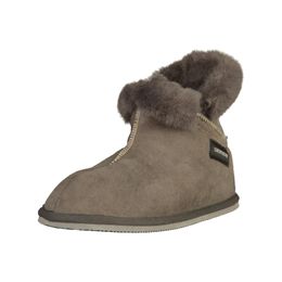 Shepherd Hausschuh »Hausschuhe Leder« Asphalt 37 37 Verschluss: Schlupfschuh