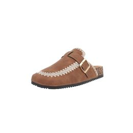 Ital-Design Pantolette Damen Gr&ouml;&szlig;e 36 camel