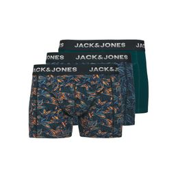 Jack & Jones JACK & JONES Boxershorts 'JACMaxwell' Herren Größe S navy / hellgrau / tanne / orange