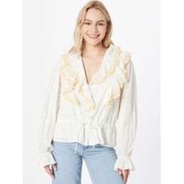Notes du Nord Bluse 'Ciara' Damen Gr&ouml;&szlig;e XS gelb / wei&szlig;