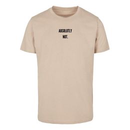 Mister Tee Shirt 'Absolutely Not' male Beige size 5XL